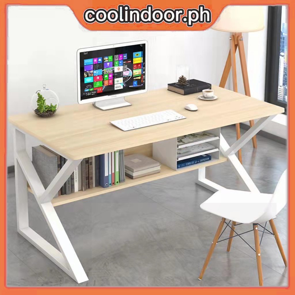 COD Computer desk table 120CM Office table study desk PC laptop table ...