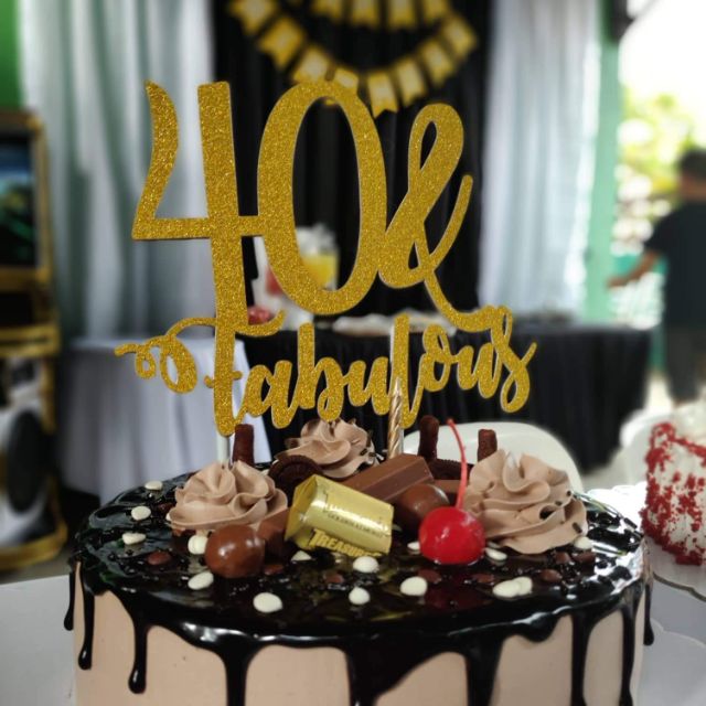 customized glittered cake topper | Shopee Philippines