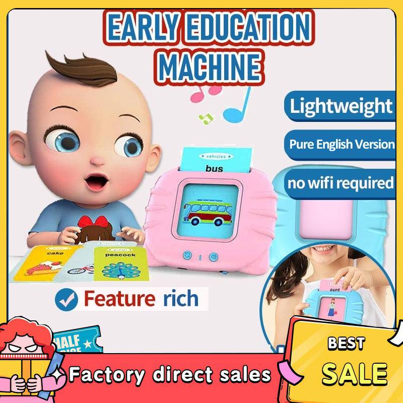 Portable Educational Toys Kids Baby Card Machine Pronunciation Speaking ...