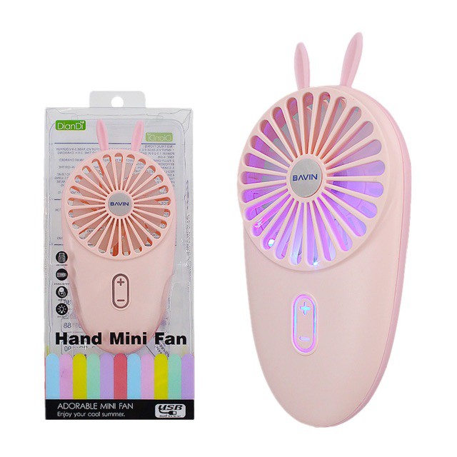 Bavin Portable Fan with LED Light E1191 | Shopee Philippines