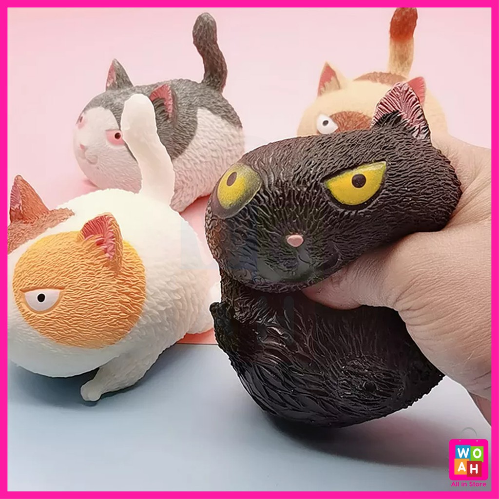 WOAH Angry Cat Squeeze Toy Stress Relief BT0107 | Shopee Philippines