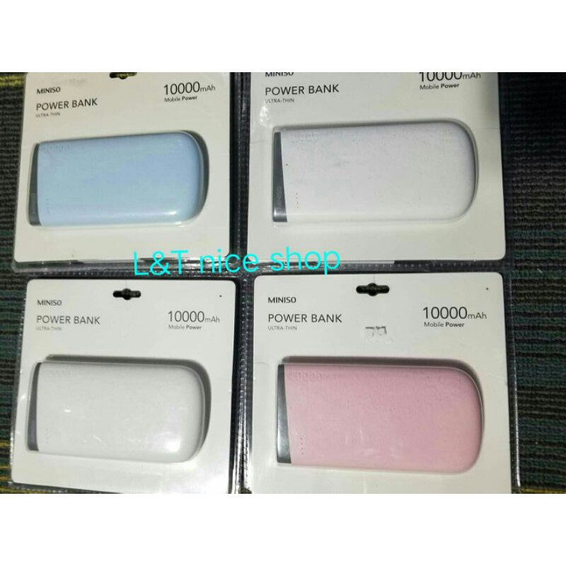 Authentic Miniso power bank 10000mah | Shopee Philippines