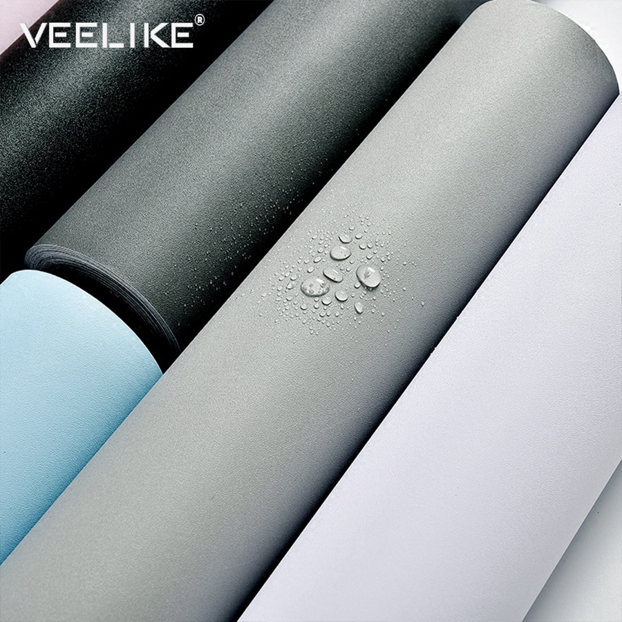 10M 3D Waterproof Matte Wallpaper Self adhesive Removable Solid Color ...