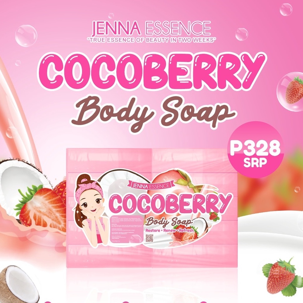 Cocoberry Whitening Soap 1KG Jenna Essence (10 bars) | Shopee Philippines