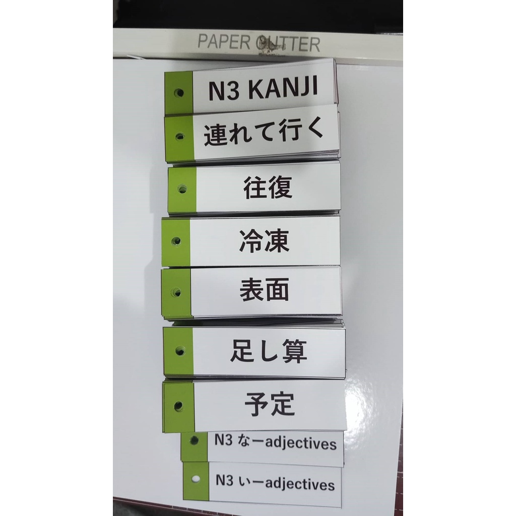 JLPT N3 KANJI, NA & I-ADJECTIVES FLASHCARD | Shopee Philippines
