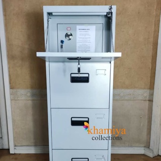 4 Drawer Vault Drawer Manual Lock, 4 Layer Steel Vertical Filing ...