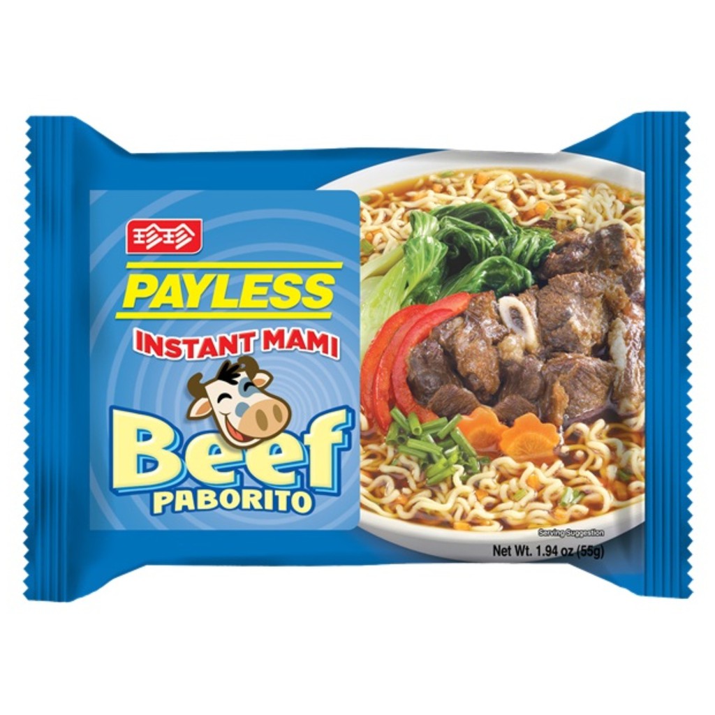 Payless Instant Mami Beef Paborito (55g) | Shopee Philippines