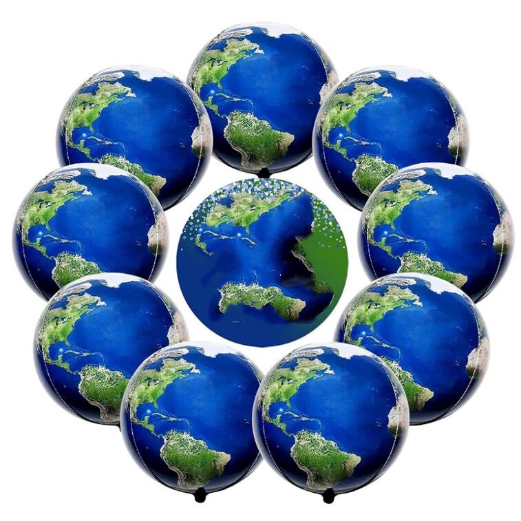 2pcs 22 Inch Globe Balloons Travel Theme Party Decorations Earth ...
