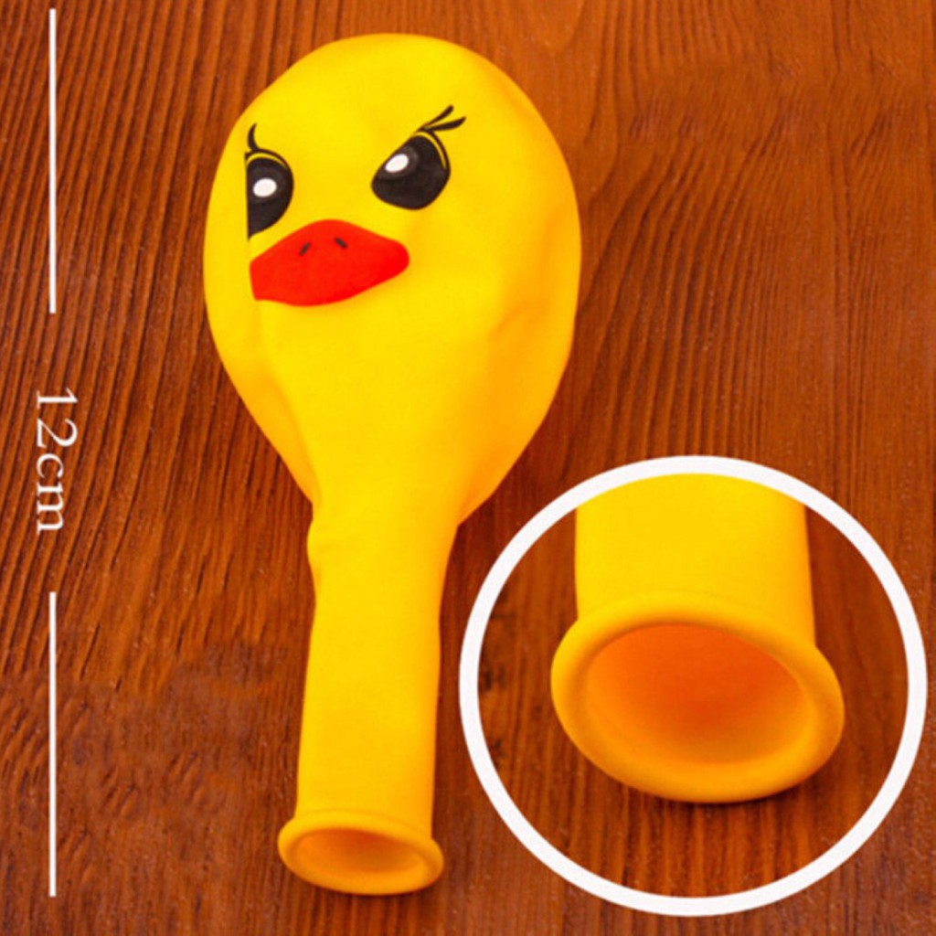 10pcs Children Yellow Duck Party Balloons 12'' Birthday Balloons Party ...