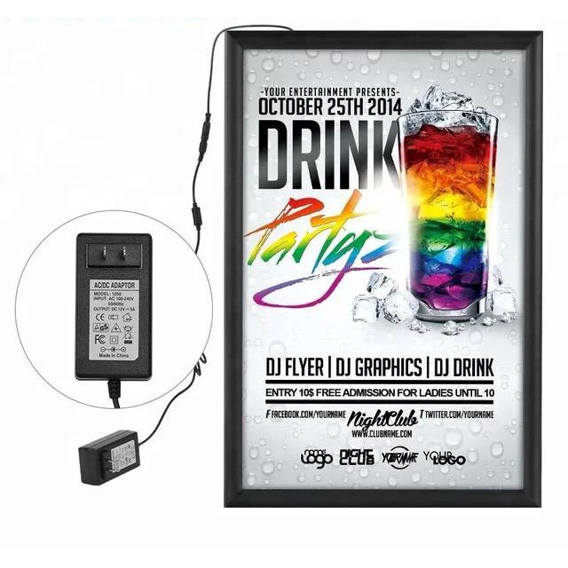 Food Menu Sign Lightbox Light Frame Led Electric Picture A3 | Shopee ...