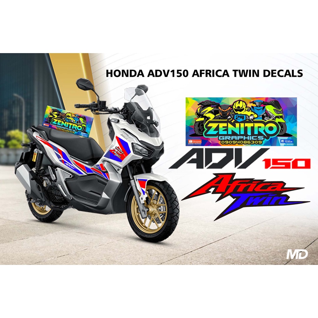 HONDA ADV 150 AFRICA TWIN DECALS | Shopee Philippines