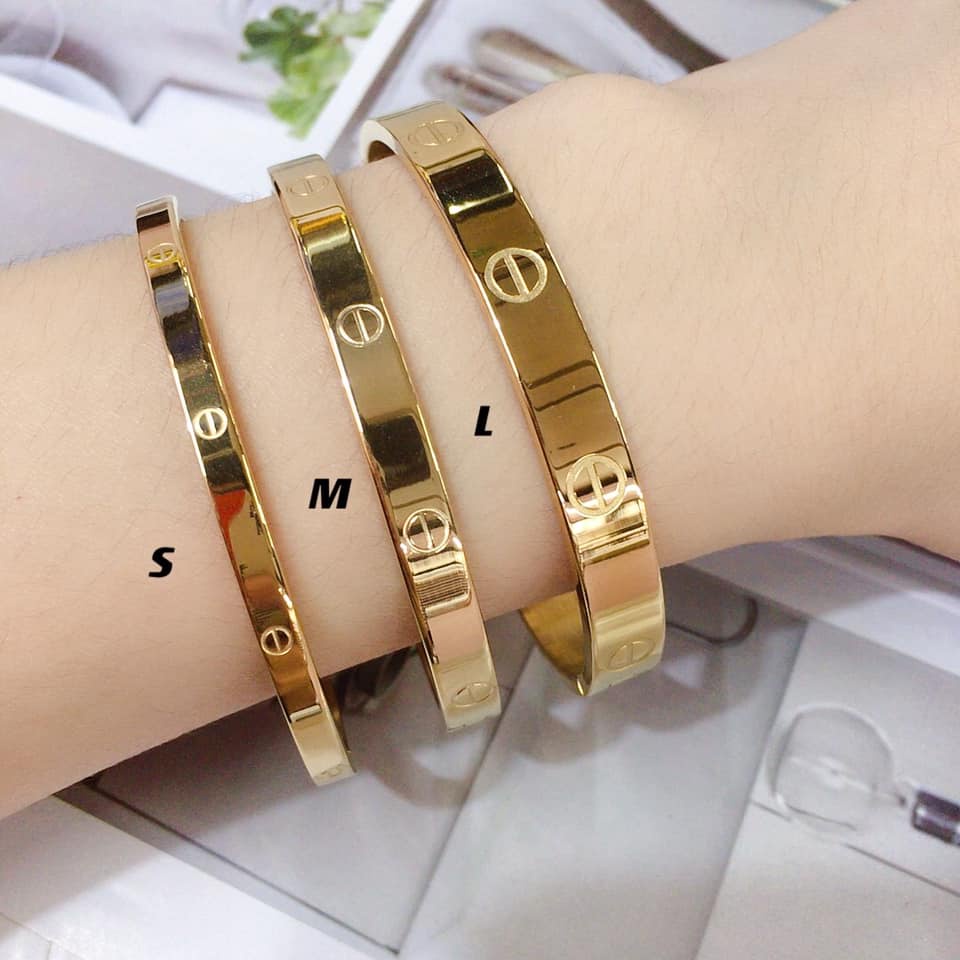 bangles gold plated for men women stainless steel non tarnish ...
