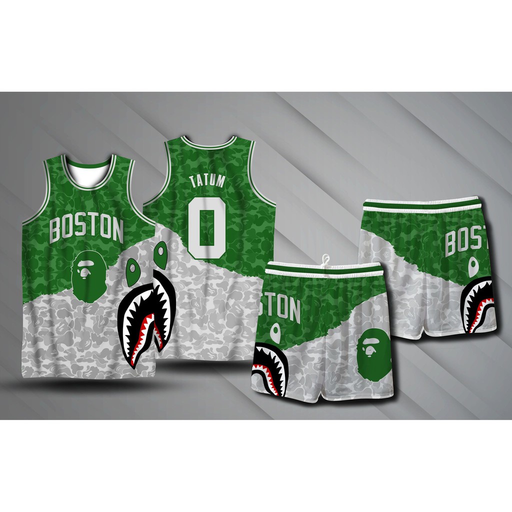 BAPE x NBA | BOSTON CELTICS JAYSON TATUM #0 JERSEY | Full Sublimation ...