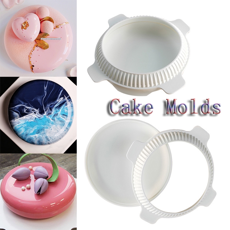 Round Eclipse Silicone Cake Mold For Mousses Ice Cream Chiffon Cakes ...
