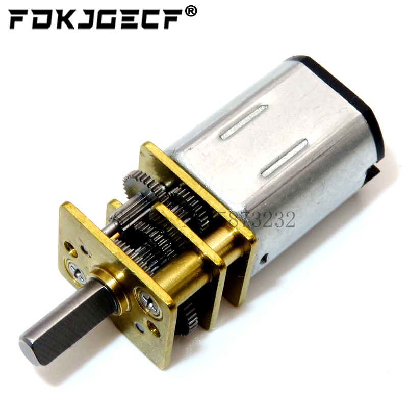 DC 3V/6V/12V N20 Mini Micro Metal Gear Motor with Gearwheel DC Motors 15/30/50/60/100/200/300 ...