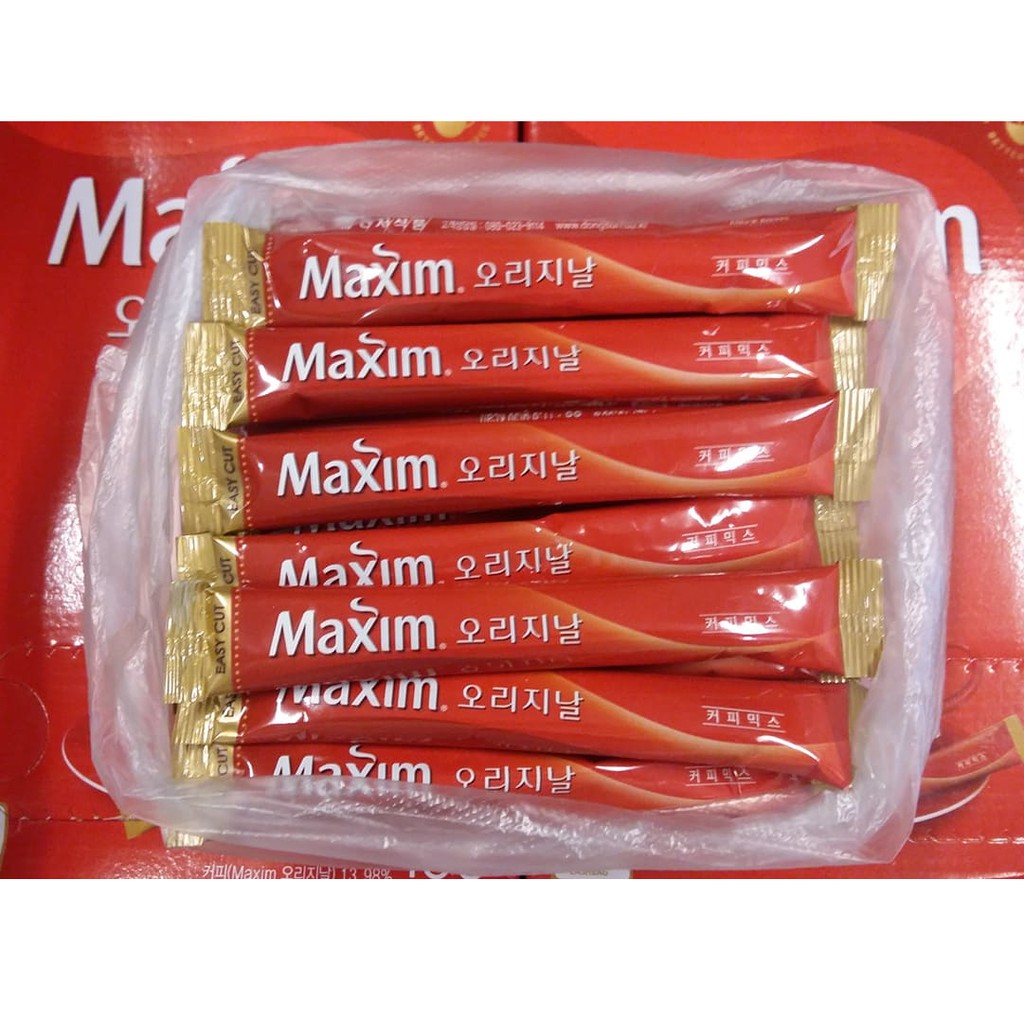 Maxim Original Korean Coffee Mix (12g/50Sticks) | Shopee Philippines
