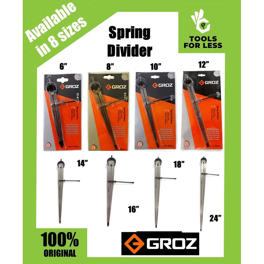 Groz Heavy Duty Spring Divider 14 to 24" | Shopee Philippines
