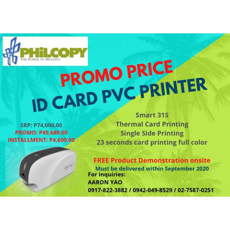 SMART PVC ID CARD Printer Maker Philippines Makati, 45% OFF