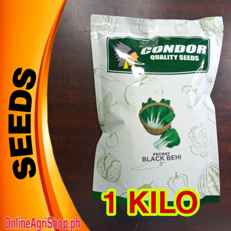 BLACK BEHI PECHAY SEEDS 1 KILO ORIGINAL PACKING (CONDOR SEEDS) | Shopee ...