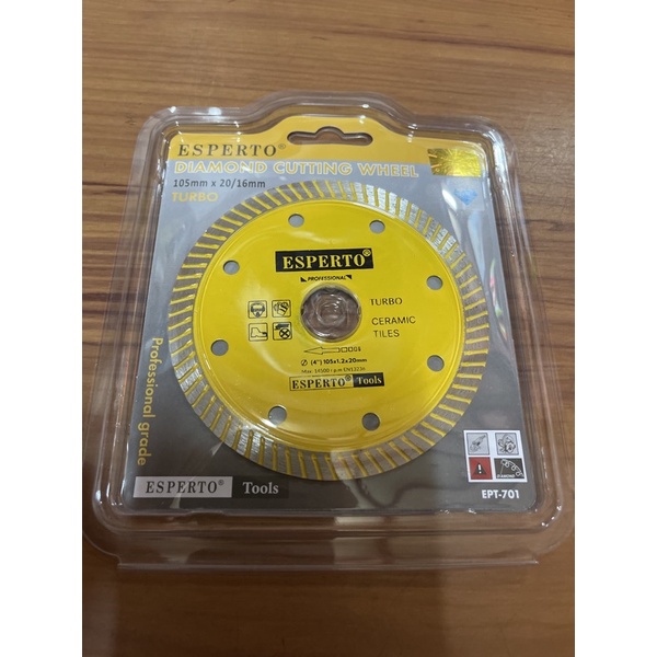 Esperto Heavy Duty Superthin Diamond Cutting disc 4"(for ceramic,tiles ...