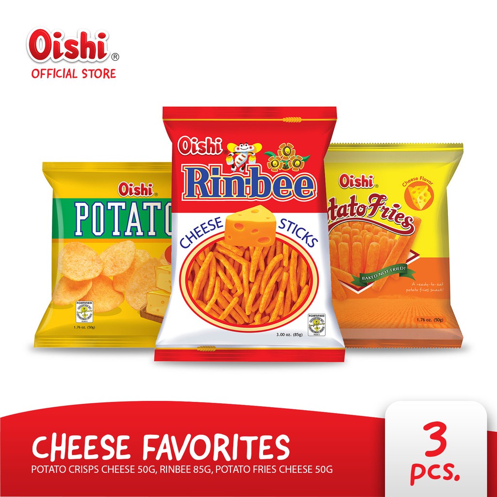 Cheese Favorites [Potato Fries, Rinbee Cheese Sticks, Potato Crisps ...