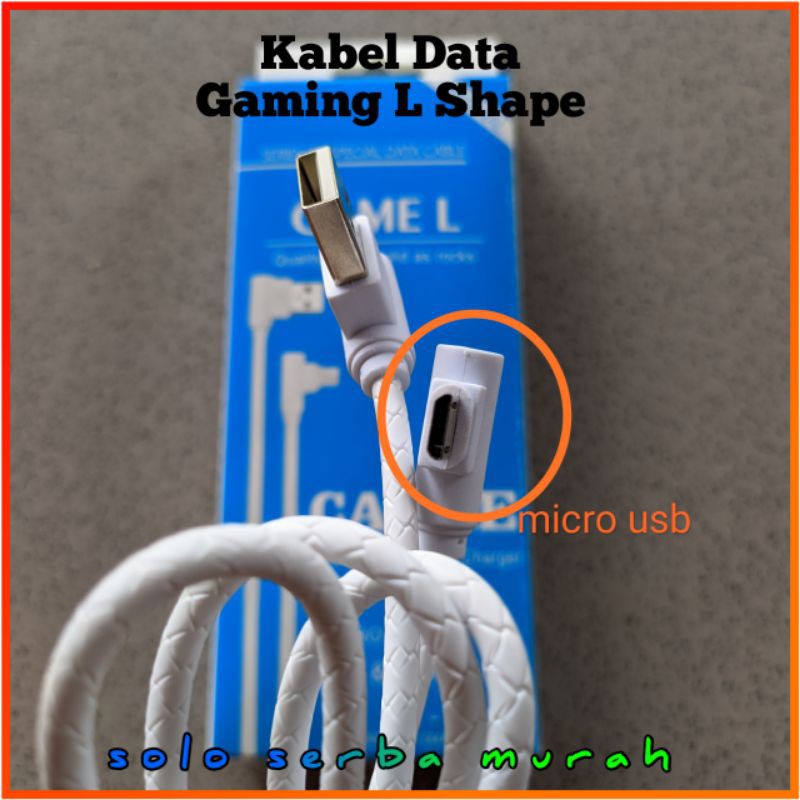 Micro USB L SHAPE FAST CHARGING DATA Cable | Shopee Philippines
