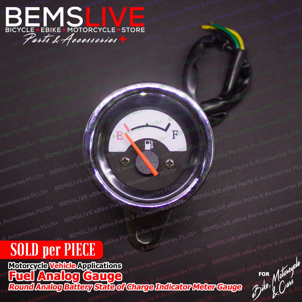 Fuel Round Analog Battery State of Charge Indicator Meter Gauge for ...