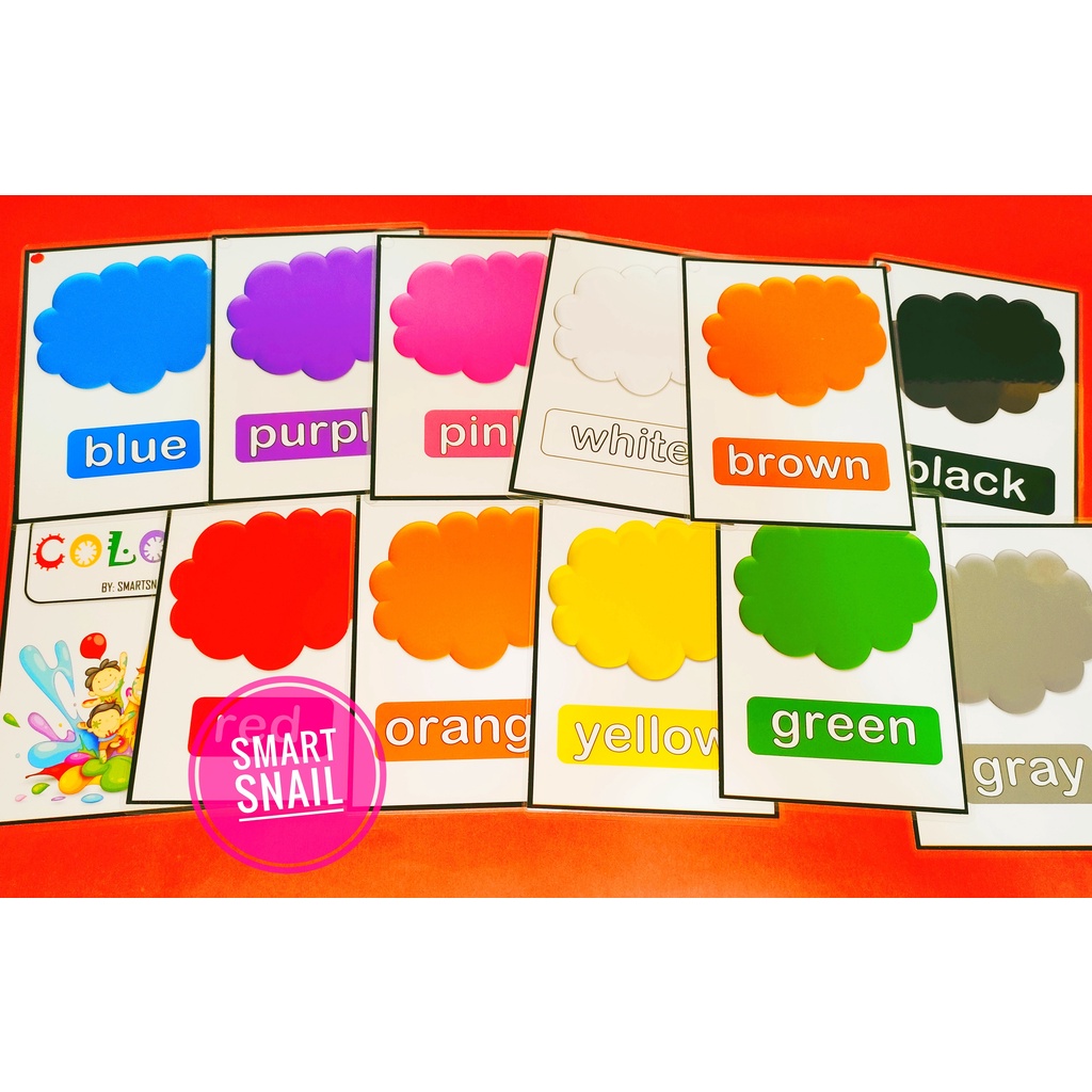 Colors Flashcards- LAMINATED | Shopee Philippines