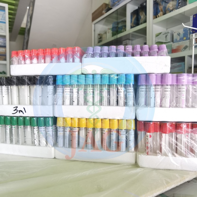 Vacutainer Tube | EDTA, Red, Black, Blue, Gray, Green, Yellow Top (1 PC ...