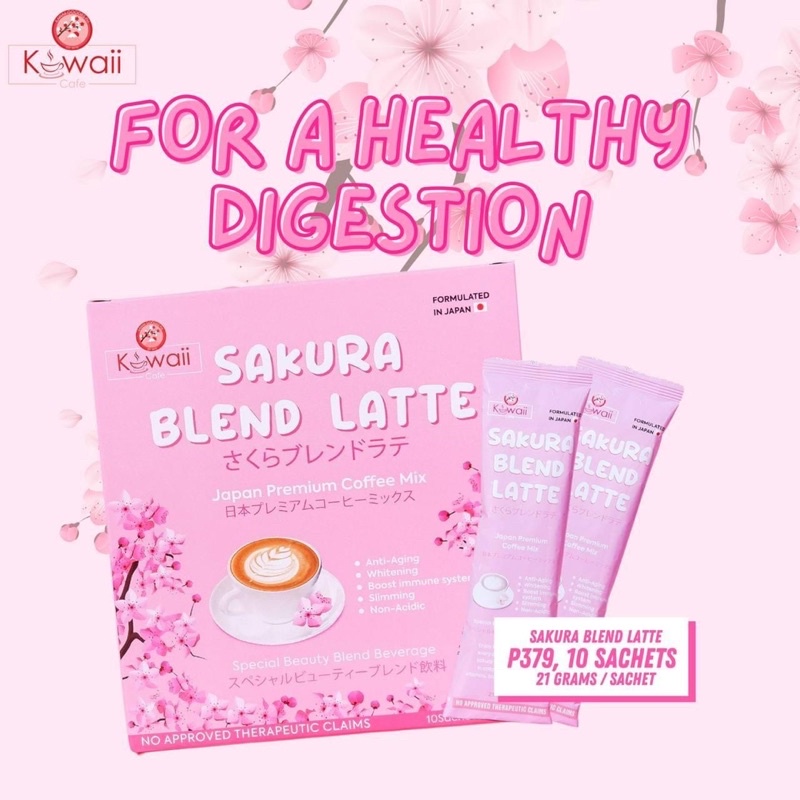 Kawaii Cafe SAKURA BLEND LATTE | Shopee Philippines