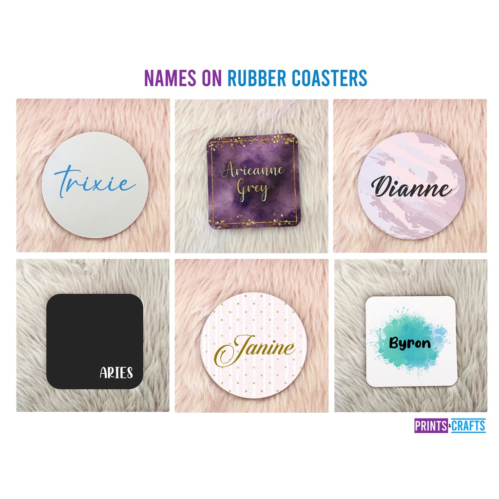 Personalized Rubber Coaster | Shopee Philippines
