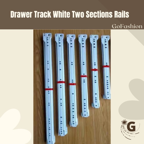 Drawer Track White Two Sections Rails | Shopee Philippines