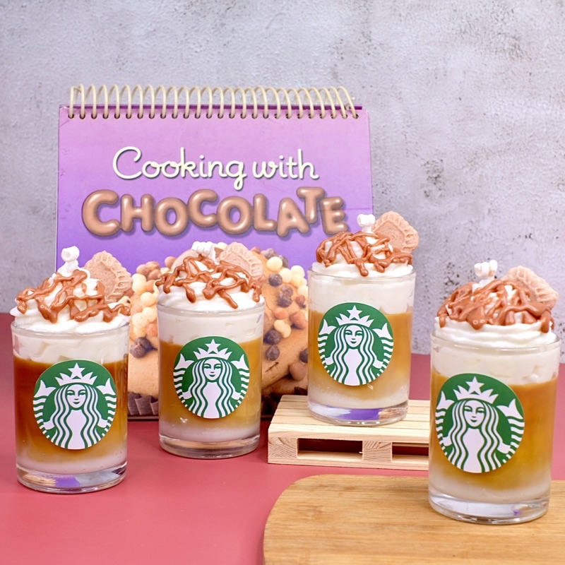 SB Frappe with Lotus Biscoff on Top, Scented Drink Candle | Shopee ...