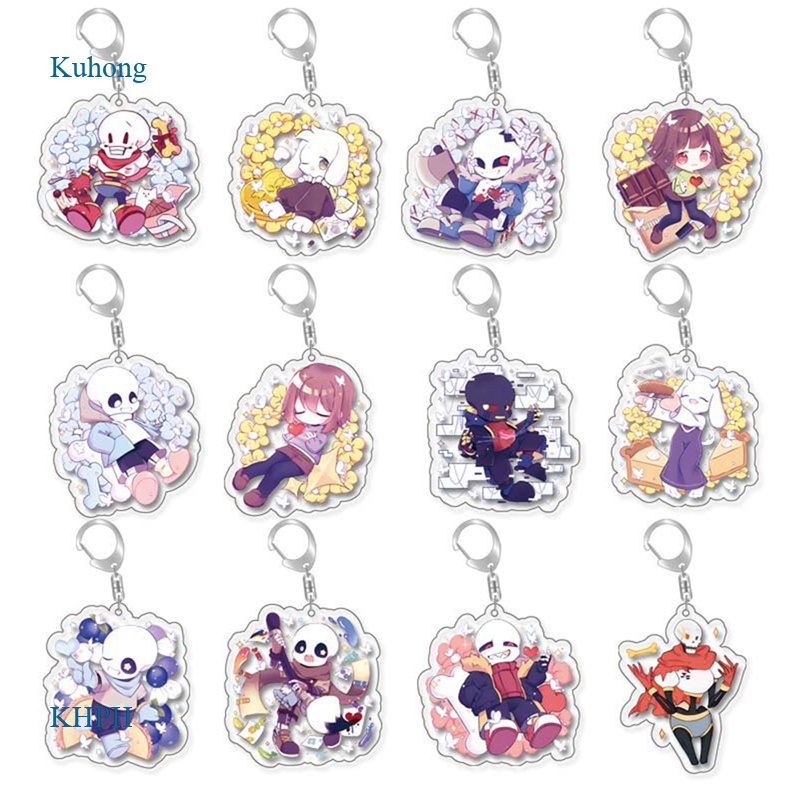 Kuhong Undertale Keychain Men Cartoon Frisk Sans Keychains Woman ...