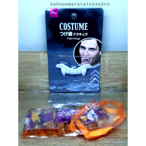 HALLOWEEN FAKE FANGS AND BANNER JAPAN IMPORTED | Shopee Philippines