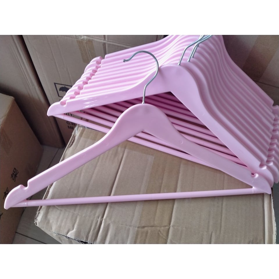 Adult Plastic Wooden style Hanger- (12Pcs) | Shopee Philippines