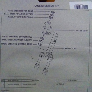 Genuine Honda Knuckle Bearing - Click V1V2 Beat Carb/Fi PCX ADV AirBlad ...