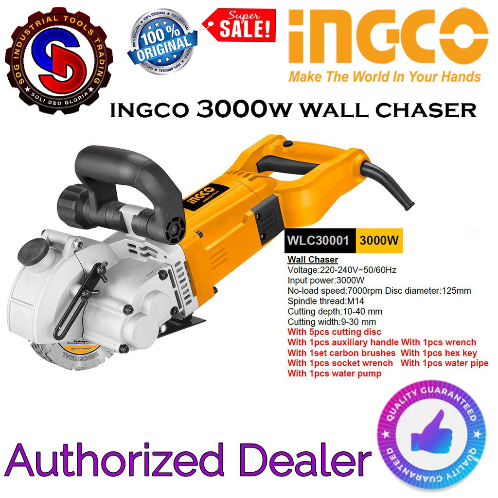INGCO 3000W Wall Chaser (WLC30001) | Shopee Philippines
