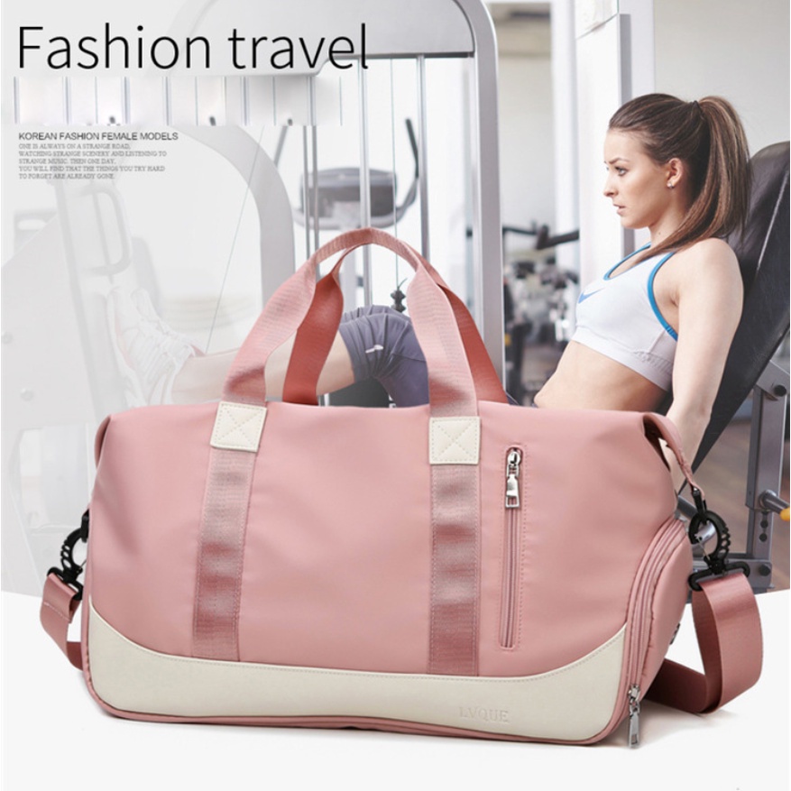 Waterproof Duffle bag with Shoe and Wet Clothes Compartments | Shopee ...