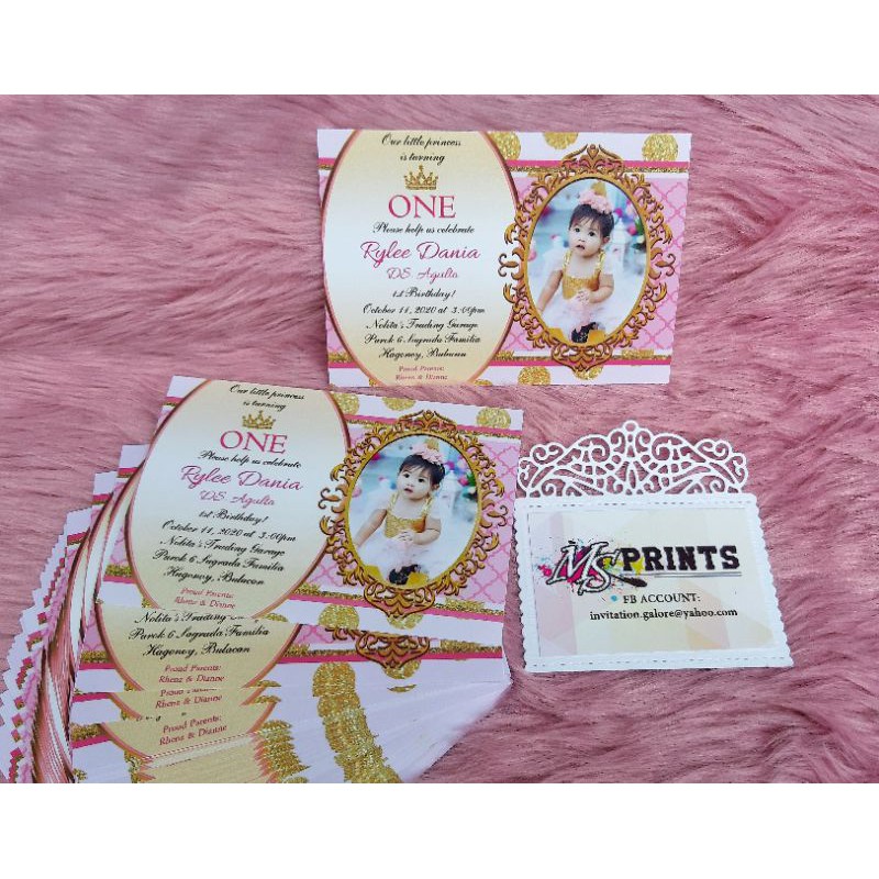 3r size Invitation with white envelope (20pcs minimum order) | Shopee ...