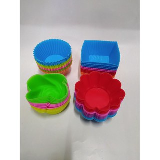 12 PCS CUP CAKE MOLDER ,PUTO MOLDING SILICONE CAKEJELLY CUP RANDOM ...