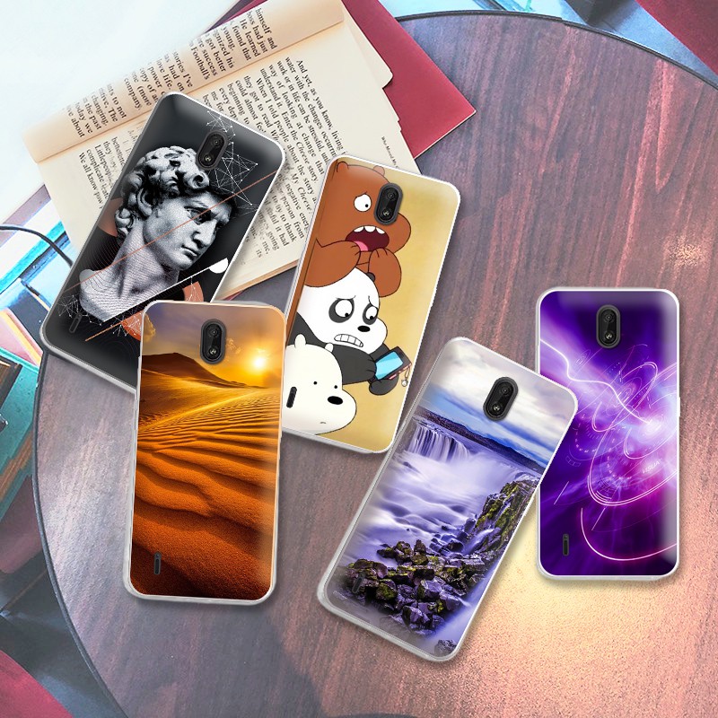 Cute Couple For Nokia C1 Phone Case TPU Shockproof Soft Cover | Shopee ...