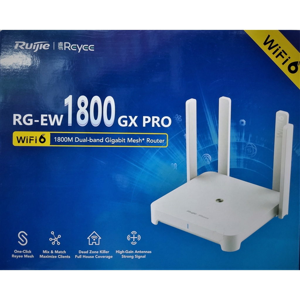 Ruijie RG-EW1800GX PRO | Dual-band gigabit mesh* router | Shopee ...