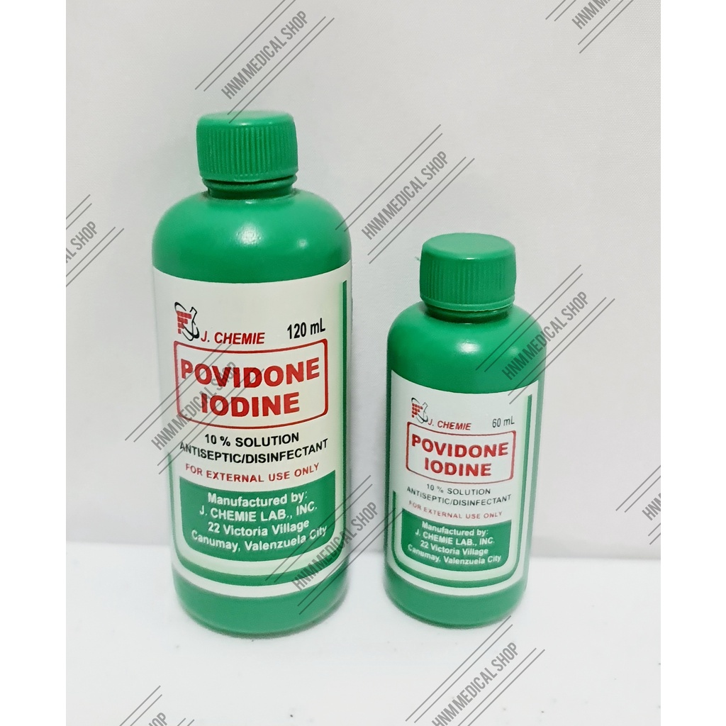 Povidone Iodine 10% J Chemie (60ml & 120ml) | Shopee Philippines