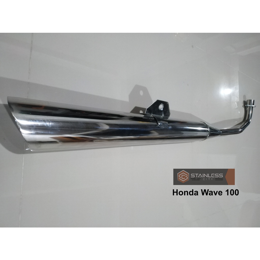 Honda wave 100 Stainless Chicken Pipe | Shopee Philippines