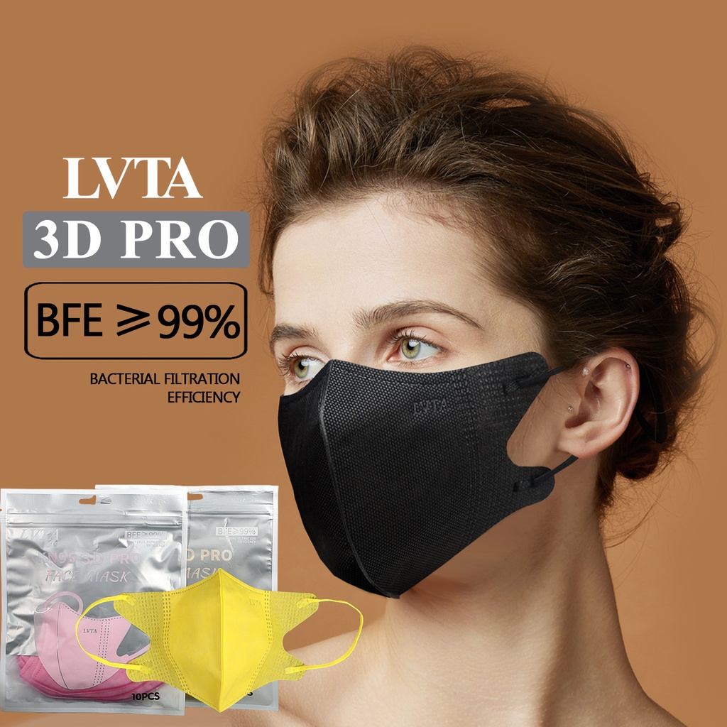 NEW! LVTA 3D Pro Silver Facemask Pack High Quality 3ply Facemask ...