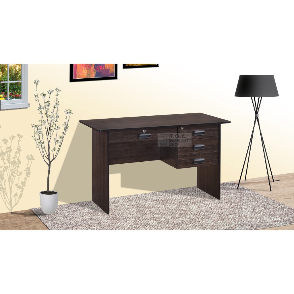 Office Table 2072 Desk with 4 Drawer and Lock | Shopee Philippines
