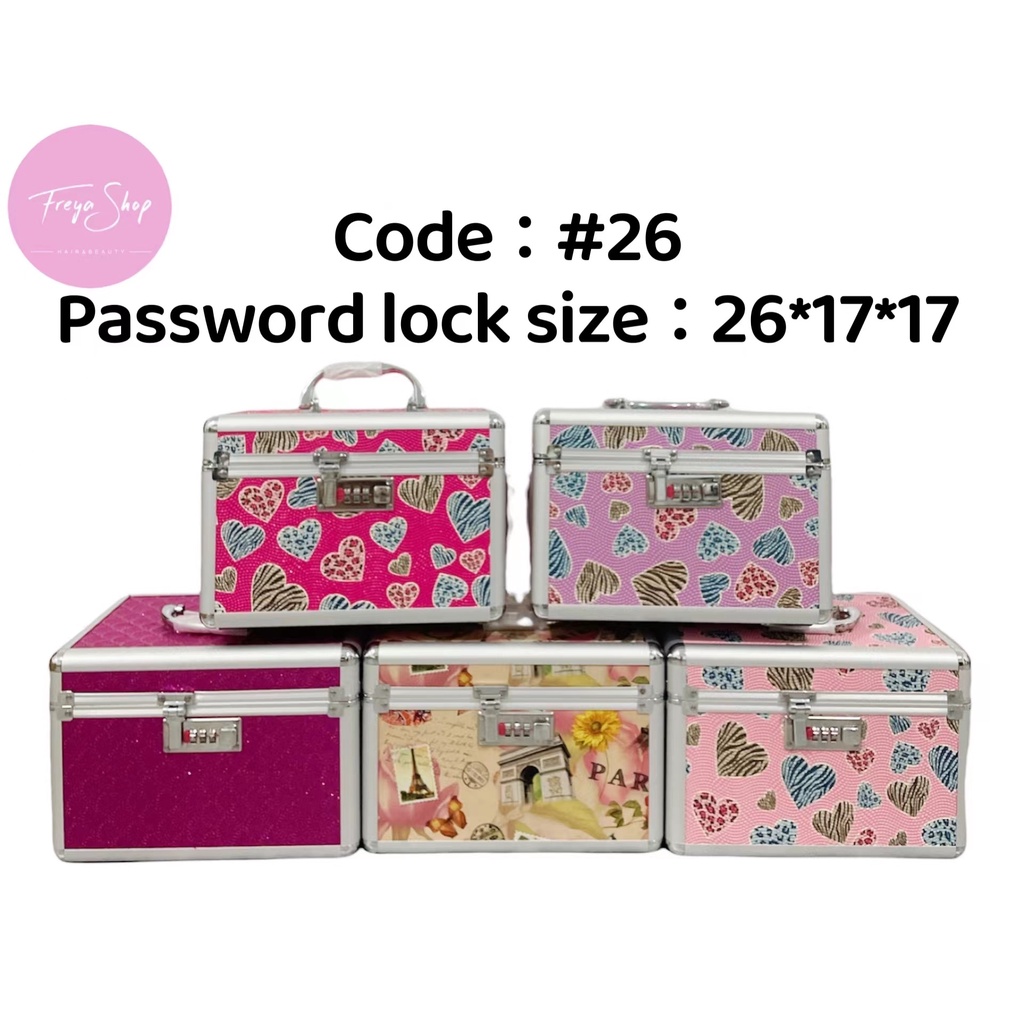 Makeup Tool Storage Case Box Jewelry Aluminum Makeup Case Travel ...