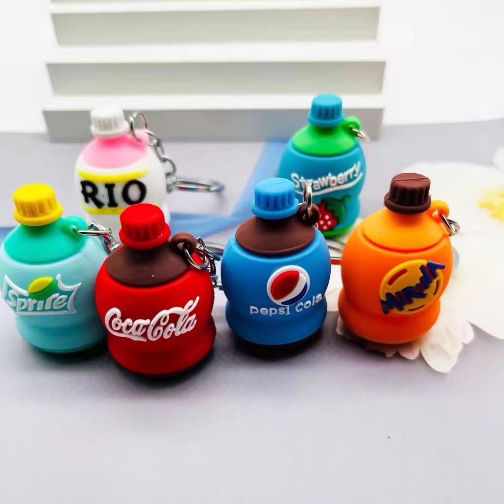 PVC Cola Bottle soda drink keychain Pendant | Shopee Philippines