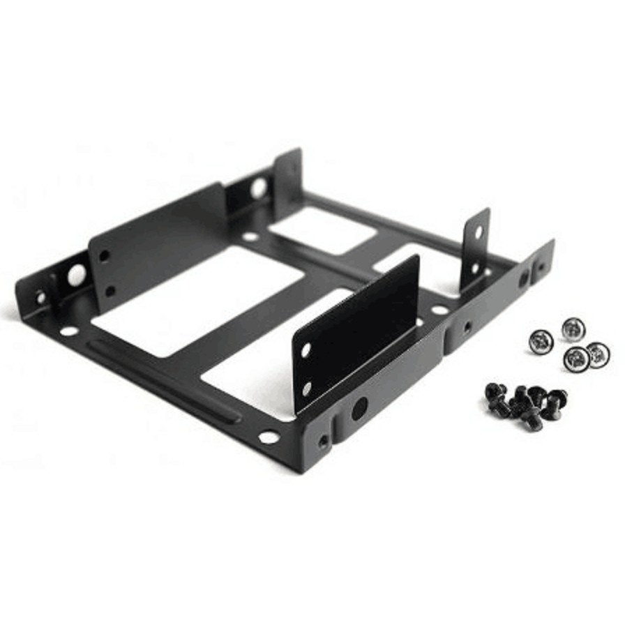 Dual 2.5 inch SSD HDD Hard Disk Drive Holder Metal Mounting Kit Bracket ...